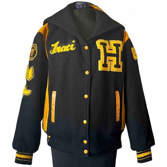 Vintage | Jackets & Coats | Vintage Varsity Jacket Letterman Wool ...